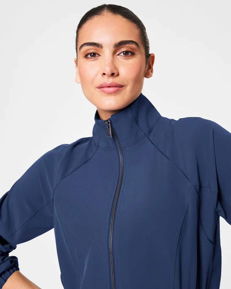 On the Move Cinch Back Jacket – Sweet Apricot